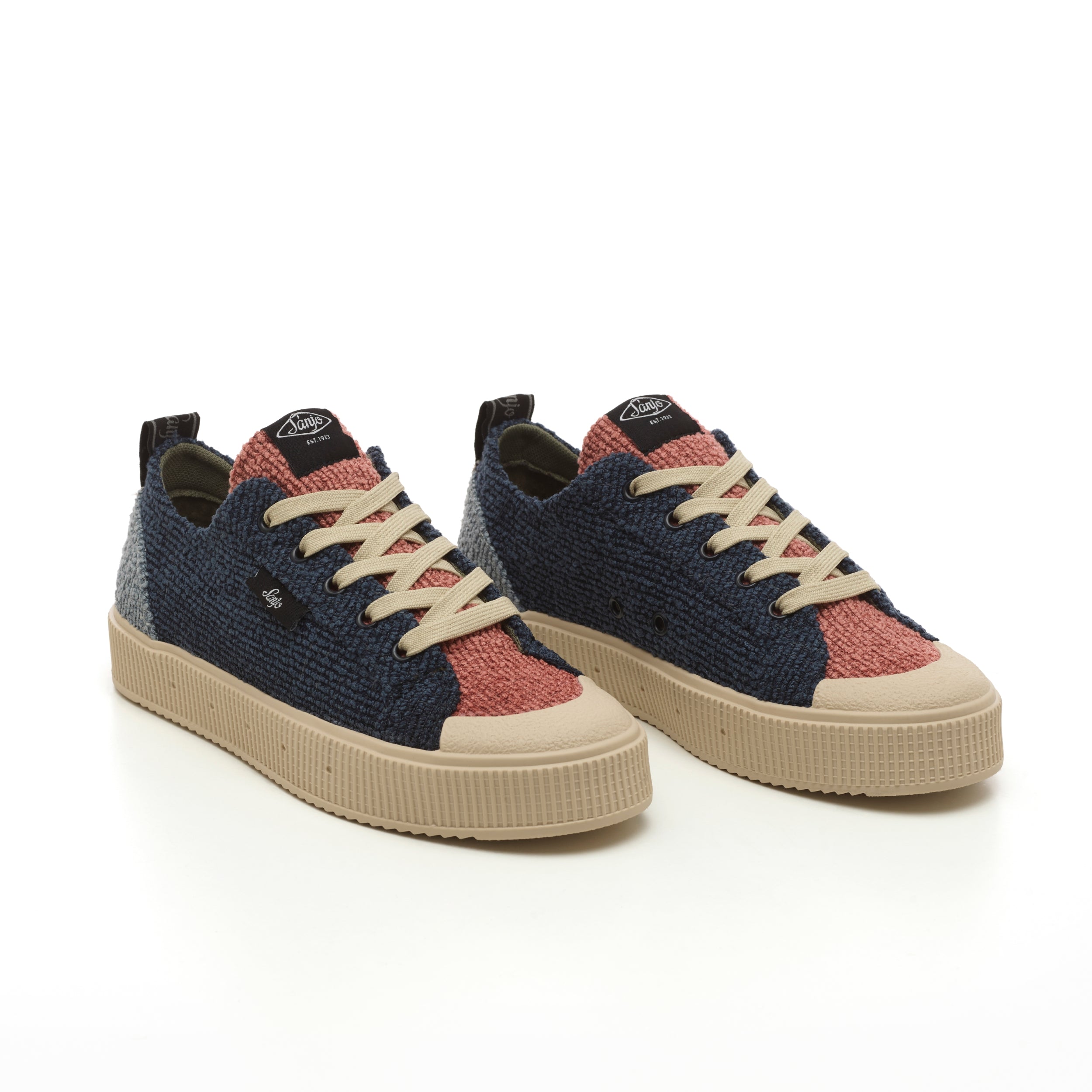 Sanjo K230 Tweed // Blue Multicolor – SANJO